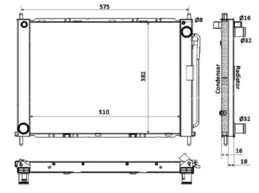 Echangeur Condenseur OEM - 293H53 - Climatisation - ECOCLIM