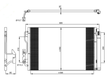 Exchanger Condenser OEM - 293J84 - Air-conditioning - ECOCLIM