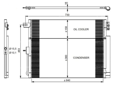 Exchanger Condenser OEM - 293J89 - Air-conditioning - ECOCLIM