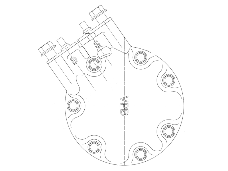 Compressor Sanden Variable SD7V16 - 200F03 - Air-conditioning - ECOCLIM