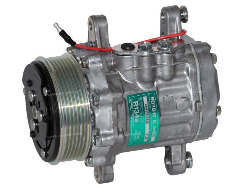 Compressor Sanden Fix R134a SD7B10 - 200H27 - Air-conditioning - ECOCLIM