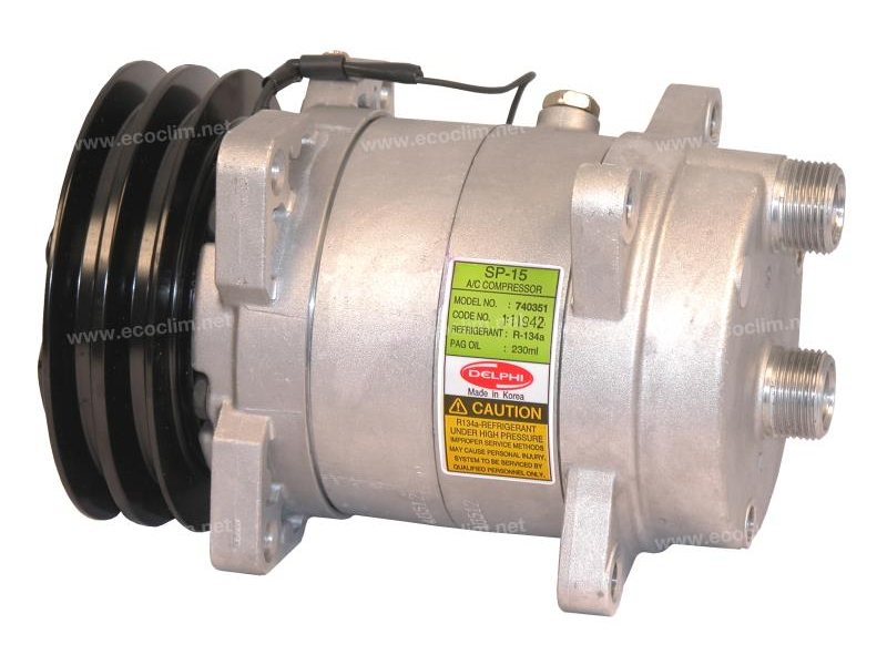 Compressor Delphi (harrison) SP15 - 205B20 - Air-conditioning - ECOCLIM