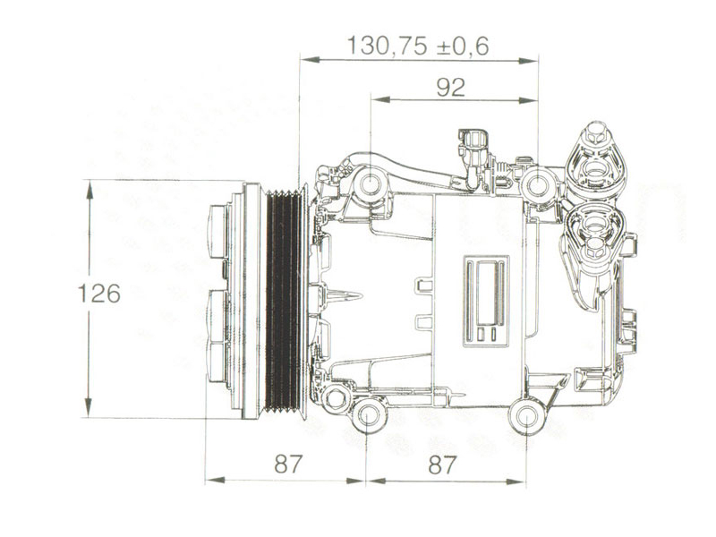 Compressor Visteon Complete compressor - 206A45 - Air-conditioning ...