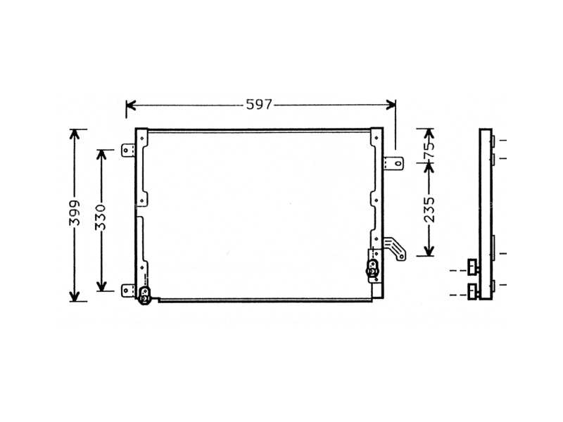 Exchanger Condenser OEM - 293B26 - Air-conditioning - ECOCLIM
