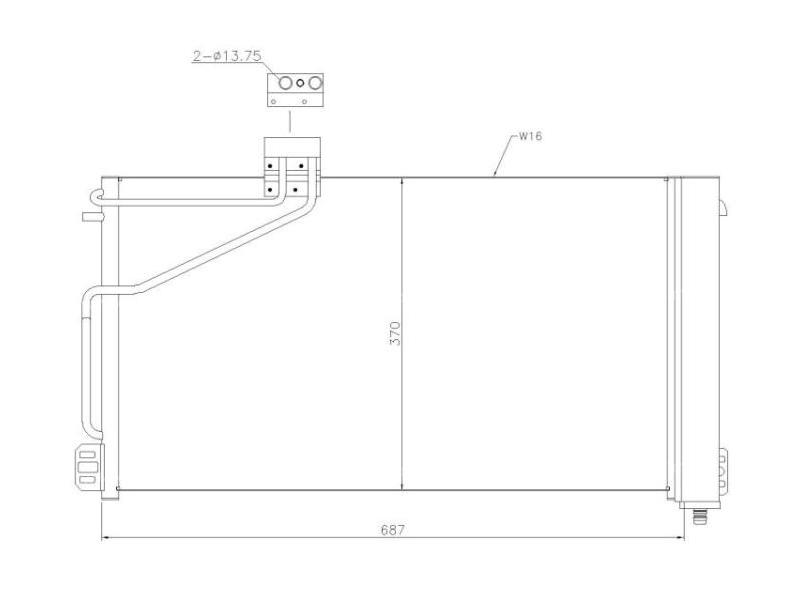 Exchanger Condenser OEM - 293F13 - Air-conditioning - ECOCLIM