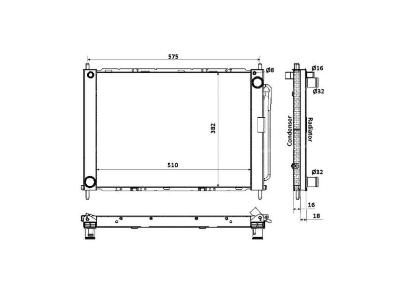Echangeur Condenseur OEM - 293H53 - Climatisation - ECOCLIM