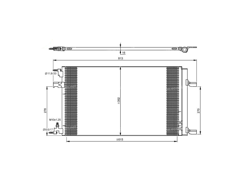 Exchanger Condenser OEM - 293K12 - Air-conditioning - ECOCLIM