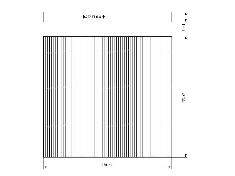 Air distribution Pollen cabin filter - 720A42 - Air-conditioning - ECOCLIM